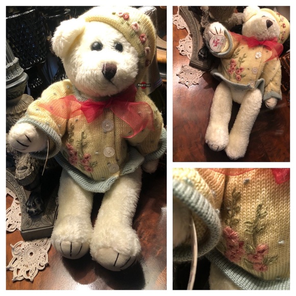 Vintage | Toys | Handmade Vintage Artisan Flair Teddy Bear From Holly Hock Gardens Collection ...